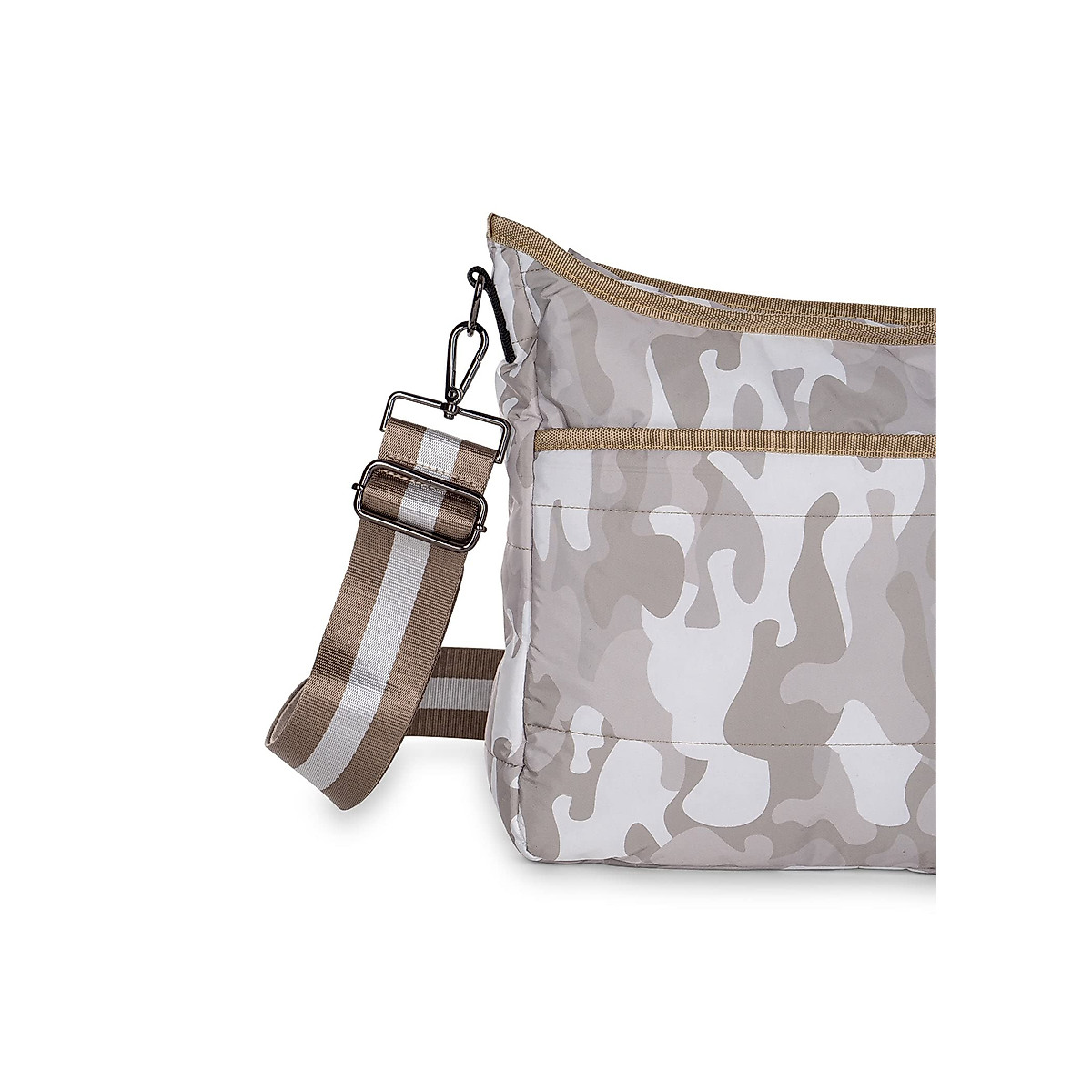 Haute Shore - Perri Crew Puffer Crossbody Bag, Beige Camo