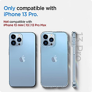 Spigen Ultra Hybrid [Anti-Yellowing Technology] Designed for iPhone 13 Pro Case (2021) - Crystal Clear