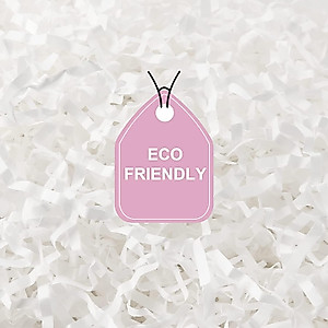 2LB Crinkle Cut Paper Shred Filler for Gift Basket,Boxes Filler Paper for Gift Wrapping,Stuffing and Packing White