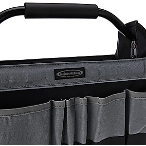 McGuire-Nicholas 15" Collapsible Tool Tote, Grey and Black Tool Tote Bag, 22015