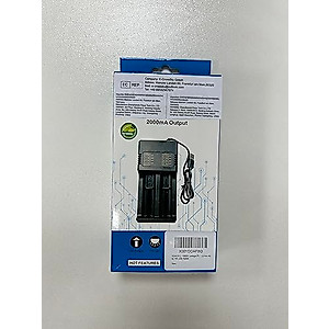 REACELL 18650 Lithium Battery Charger, Univerisal Lithium Charger for 3.7V 18350 26650 22650 21700 16340 14500 36650 Lithium Battery