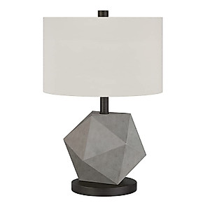 Henn&Hart Concrete Geometric Lamp, One Size