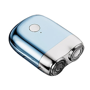 Waterproof Portable USB Men's Shaver - VALINK Double Head 3D Floating Rotary USB rechargeable Cordless Electric Razors Wet and Dry Use