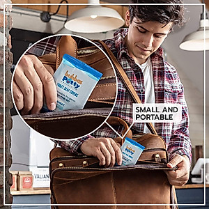 Toilet Seat Covers Disposable (Pack of 40) – Large Individually Wrapped & Liquid Absorbing for Travel in Kids & Adults Size– Adhesive Strips That Sticks to Ensure Toddlers Potty Training