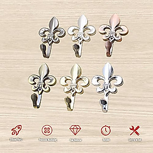 MroMax Wall Hook, Curtain Wall Hook, Zinc Alloy Wall Mounted Coat Hooks for Hanging Bathroom Robe, Coat, Kitchen Utensil and Bag, Silver Brushed 1Pc