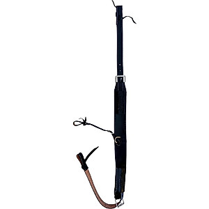 RAAVILS Western Leather Girth Complete Flank Cinch Set for Horse Rear Flank Back Cinch Saddle Billets for Tack Horses (Black)