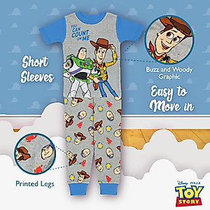 Disney Boys' Toy Story 2-Piece Snug-Fit Cotton Pajamas Set With Book, COUNT ON ME, 4T