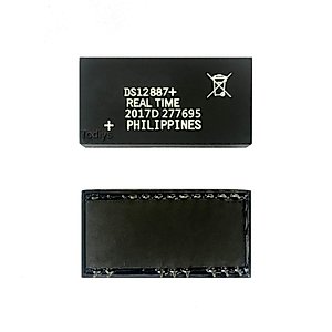 Todiys New 2Pcs for DS12887 DS12887A DS12887A+ DIP-18 DS12C887+ Real Time Clock IC Chip 12887A+