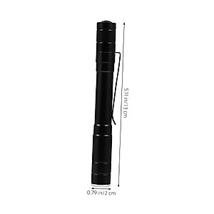 Anneome Doctor Pen for Diagnose Aluminum Alloy Pen Light Handheld Pen Light Medical Pen Light Black