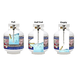 Flame King YSN230 20 Pound Steel Propane Tank Cylinder With Overflow Protection Device Valve and Built-in Gauge, Great For Grills And BBQs