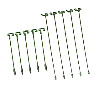 Succulants 20pcs Border Ring Trellis Lily Support Plant Tools Stem Amaryllis Fiberglass Fruits Hydrangea Orchid/Single Holders Stand Outdoor Rack Stake Rose Bonsai Flowers Vine