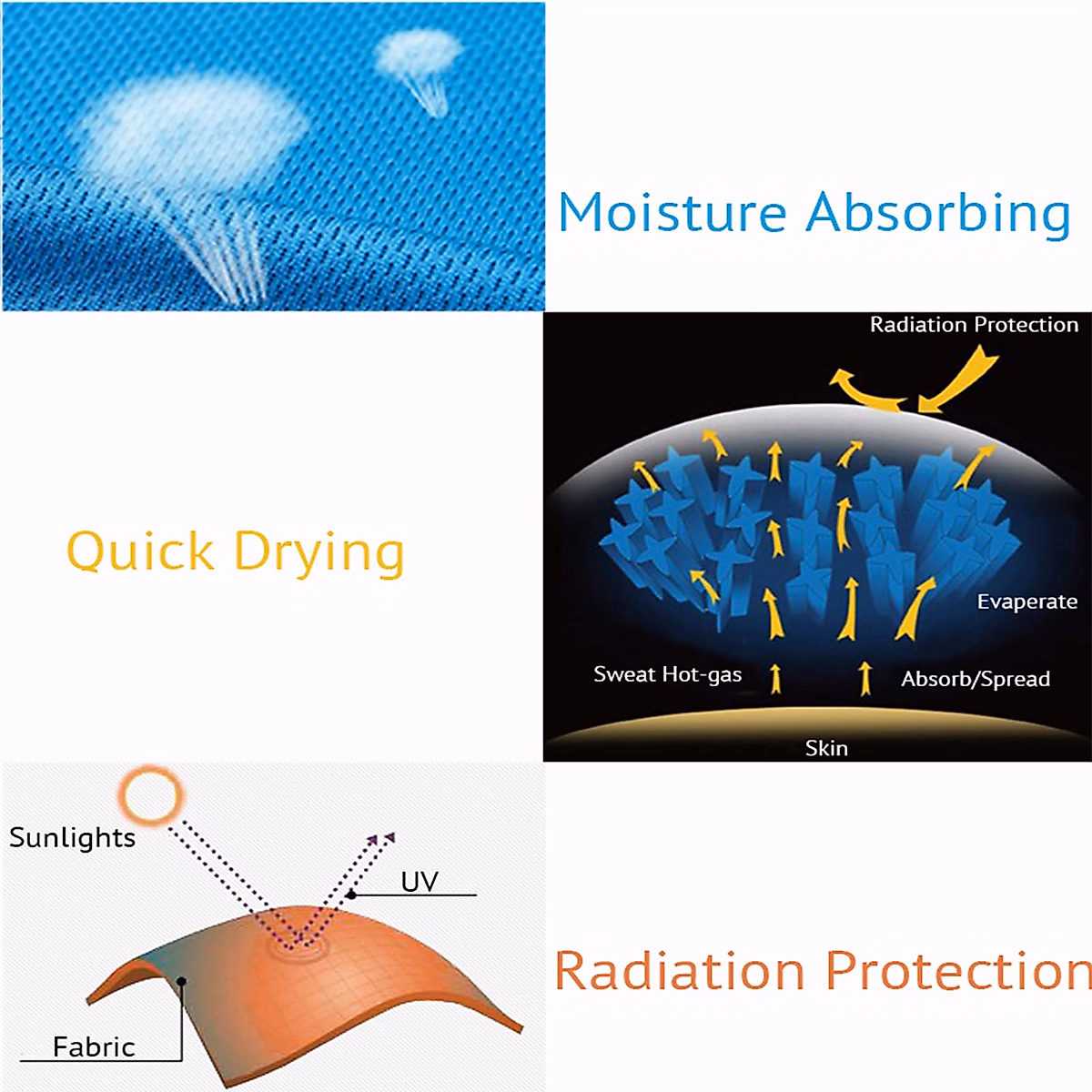 FREEMASTER Bicycle Running mask doo rag Skull Cap Skull hat Pack of 3 (Set 5)