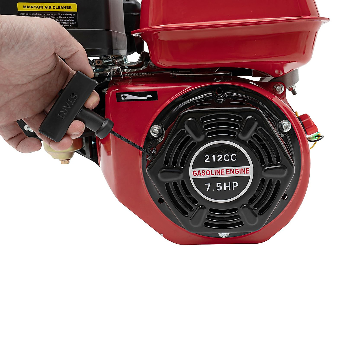 TBVECHI 4 Stroke 7.5 HP 212CC Gasoline Outboard Motor with Bracket Single Cylinder Boat Engine for 9.84-19.69Ft Fishing Boat