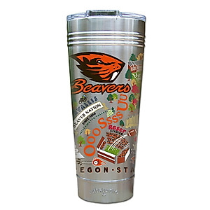 Catstudio Oregon State University Collegiate Thermal Tumbler | Triple Wall Insulation With Non Slip Bottom | Great College Travel Cup for Water, Coffee, Tea, or Smoothies