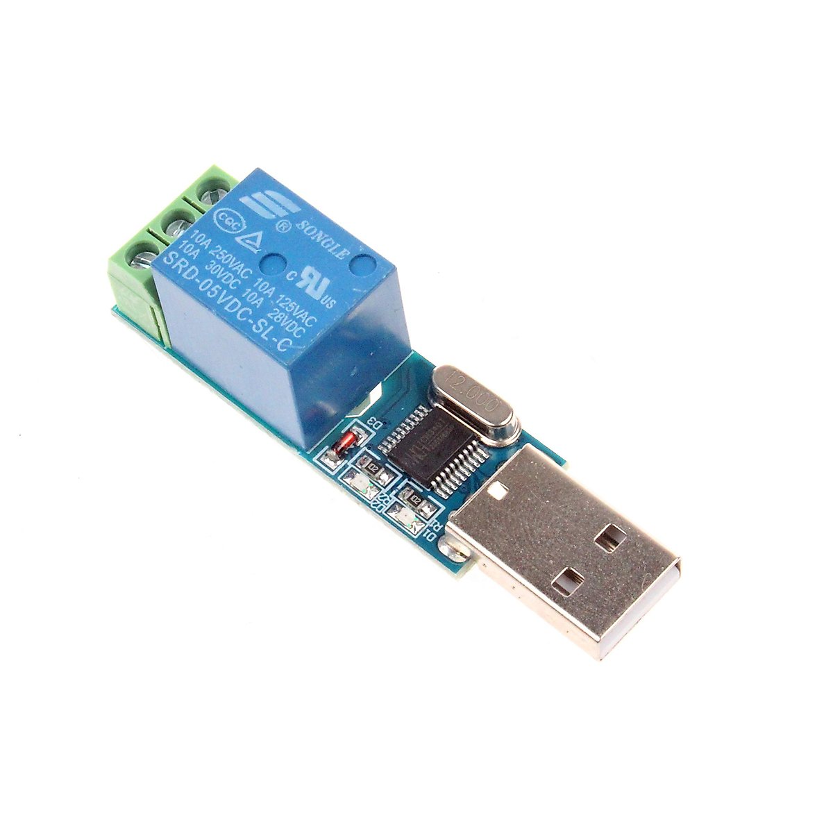 NOYITO 1-Channel USB Relay Module USB Intelligent Control Switch USB Switch (1-Channel USB)