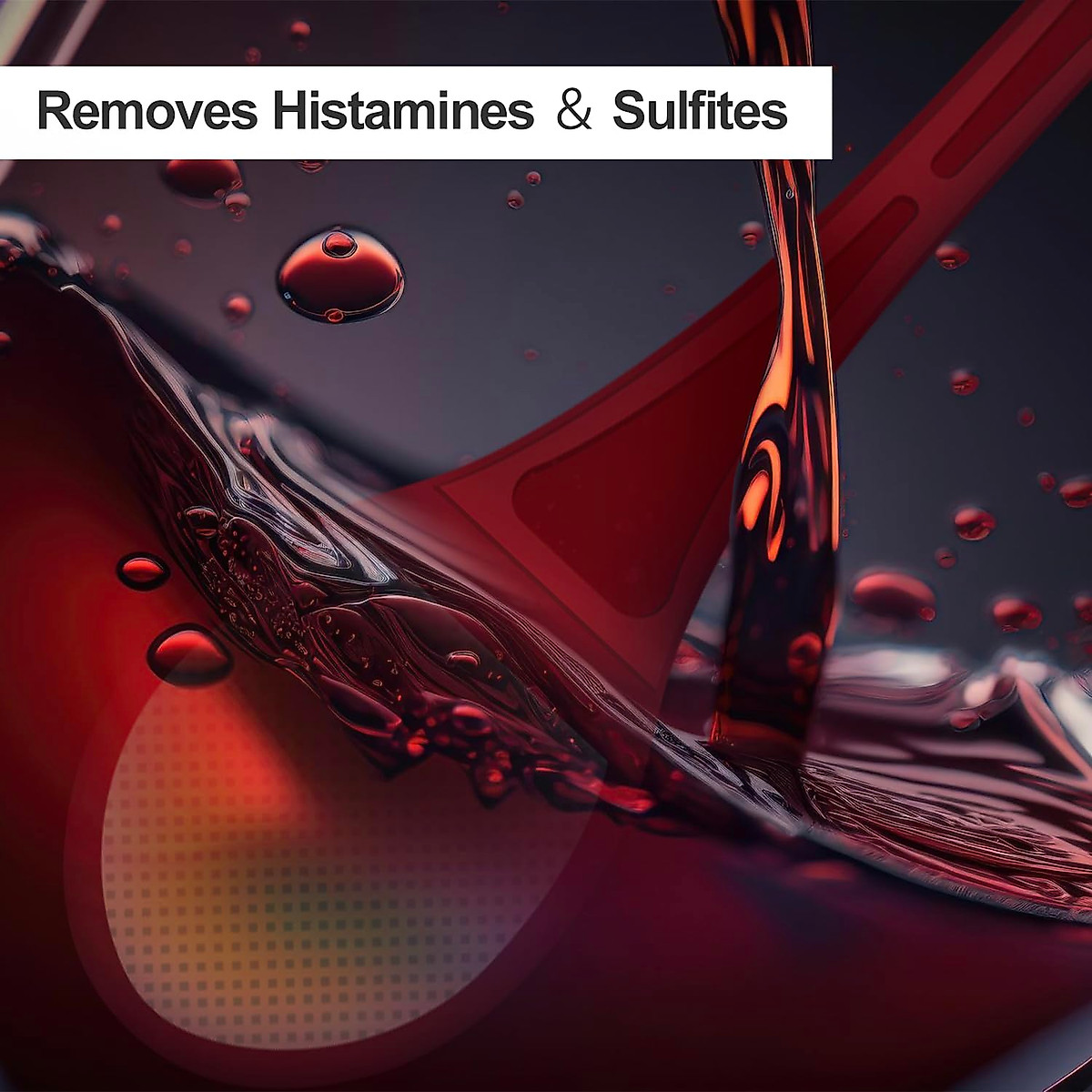 Wine Wand Wine Filters Histamine ＆ Sulfite Remover, the Wand Wine Purifier, Wine Wands Filters - Pack of 8