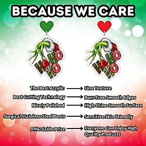 Christmas Earrings, Christmas Outfits Accessories, Christma Part Favors, Stocking Stuffers, Gifts For Women (HOHOHO #1)