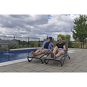 Vivere GLEL2-GR Loungers, Granite