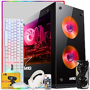 MTG Aurora 4T Gaming Tower PC- Intel Core i7 4th Gen, RTX 2060S GDDR6 8GB 256bits Graphic, 16GB Ram, 256GB nvme, 2TB HDD, MTG 4 in 1 Gaming Kit, Webcam, Win 10 Home