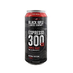 Black Rifle Coffee Ready To Drink 15 Fl Oz (Rich Mocha, 12 Count) 300mg of Caffeine Per Can, 100% Columbian Coffee, Gluten Free, Good Source of Protein, Helps Support Veterans and First Responders