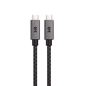 Cable Matters Braided Long USB C Cable 10 ft with Fast Charging, Up to [100W Charging, 480Mbps Data Transfer], No Video Support, Black, USB C Charger Cable Compatible with MacBook Pro, PS5 Controller