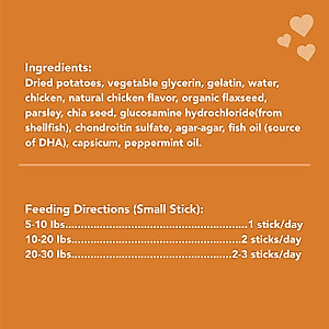 Get Naked Grain Free 1 Pouch 6.2 Oz Joint Health Dental Chew Sticks, Small