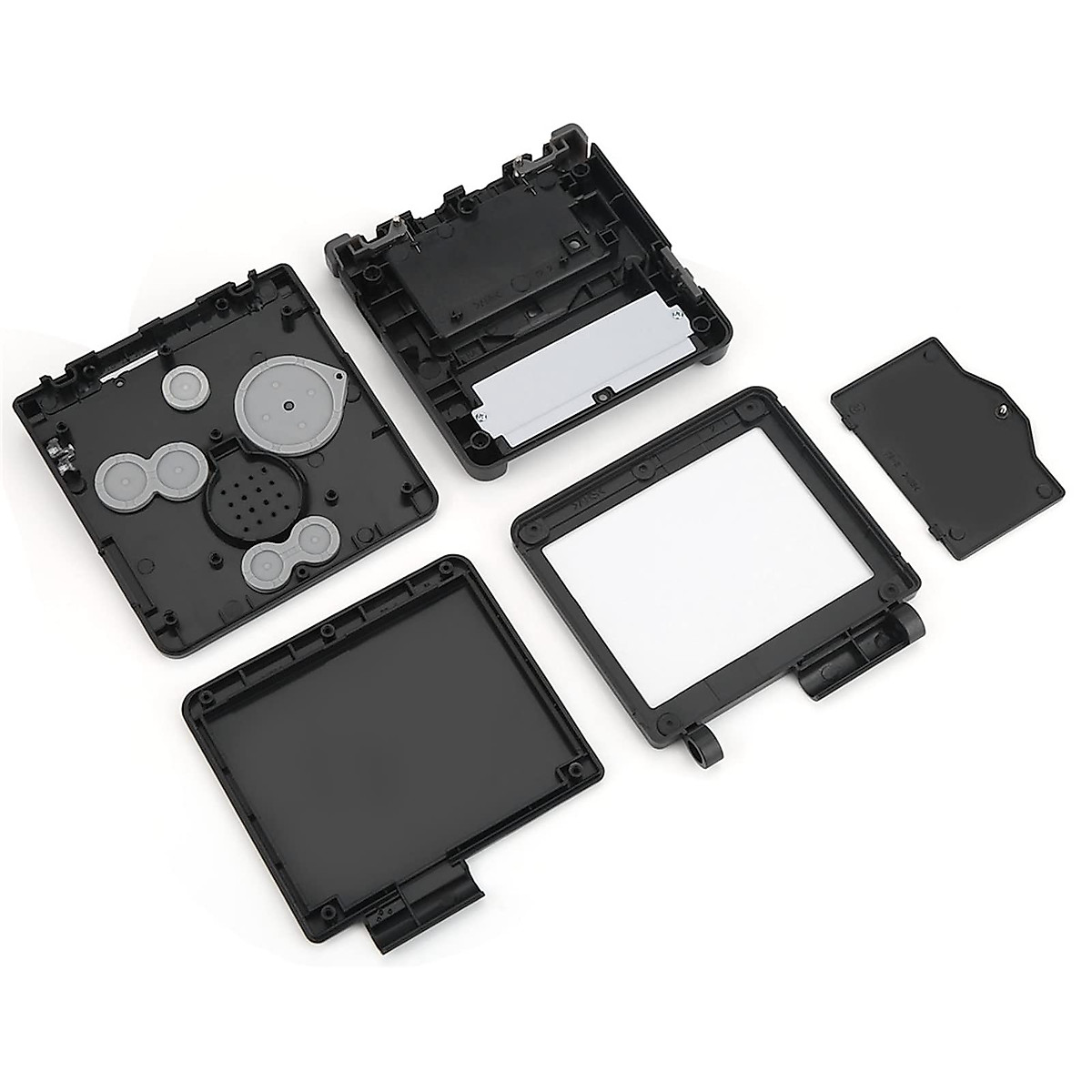 Replacement Housing Shell for Gameboy Advance GBA SP, Game Case Cover Game Repair Part Black