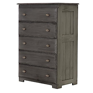 Discovery World Furniture Charcoal 5 Drawer Chest