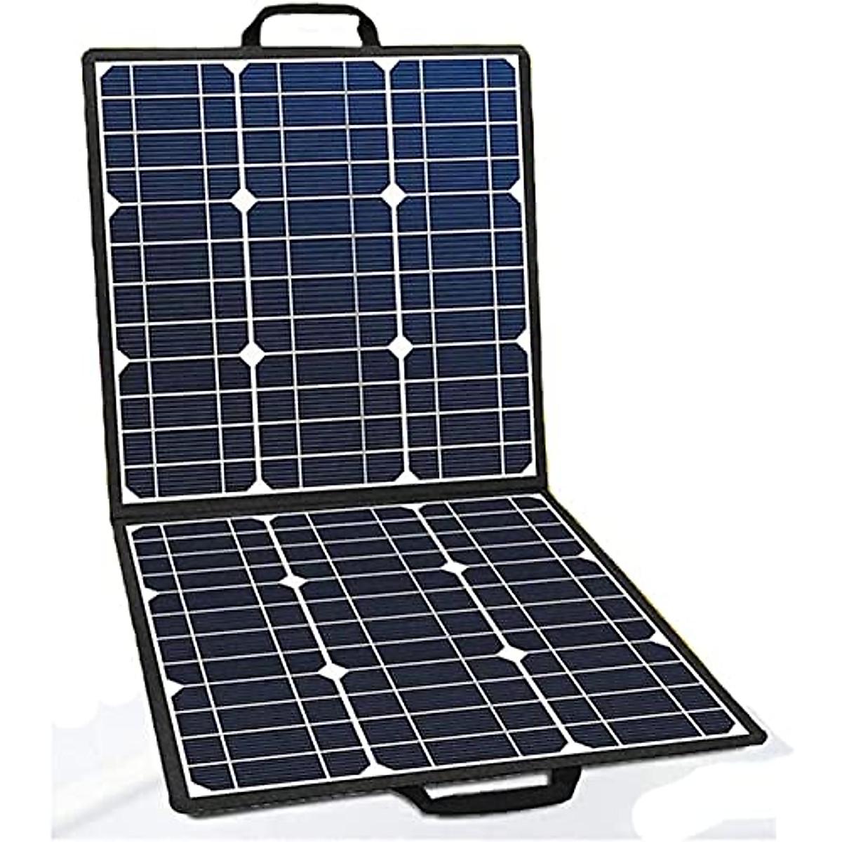 Solar Panels 100W 18V Portable Solar Panel 5V USB Flashfish Foldable Solar Cells Battery Charger Folding Outdoor Power Supply Camping Garden (Color 50W) (100W) (50w) (50w)