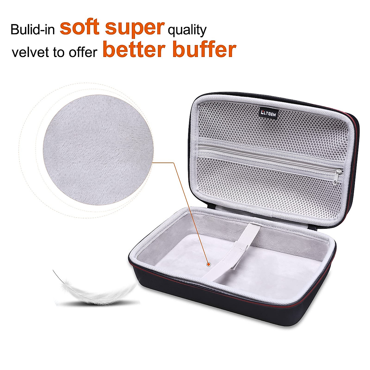 L LTGEM EVA Hard Storage Case for MAONO Audio Interface with DJ Mixer and Sound Card - Travel Protective Carrying Bag