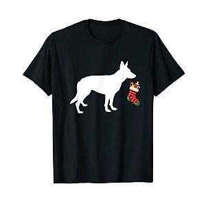 German Shepherd Christmas Stocking Stuffer Dog T-Shirt