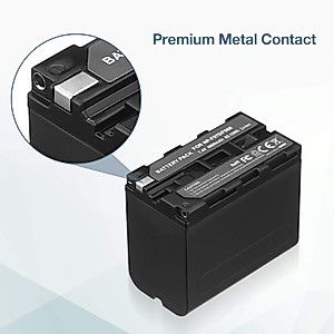 2-Pack 8800mAh Li-ion NP-F970 Replacement Batteries and Dual USB Charger for Sony NP-F550 570 750 770 970 960 975, Sony Handycams, Pixel 60C Ring Light and K80 Video Light