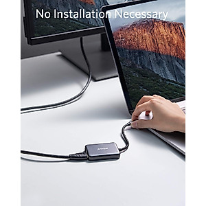 Anker USB C to Dual HDMI Adapter, Compact and Portable USB C Adapter, Supports 4K@60Hz and Dual 4K@30Hz, for MacBook/LenovoYoga/Thinkpad, XPS, and More [macOS only Support SST Mode]