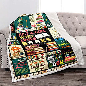 Book Lovers Gifts,Book Lovers Gifts for Women Gifts,Gifts for Readers Book Lovers,Throw Blanket Gifts for Who Like to Read Bookish,Bed Fleece Plush Blankets,Bookworm Gifts for Reading Lover,Throw