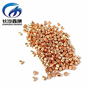 Copper Metal Nuggets 99.999% Pure Copper (Cu) Pellets Copper Raw Materials for Experiment, Research,Industry Materials, Element Collection (99.999% D3X3mm)