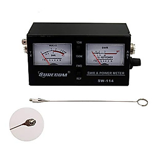 Mcbazel Surecom SW-114 SWR RF Field Strength Test Meter with SO-239 UHF Connector for CB Operation