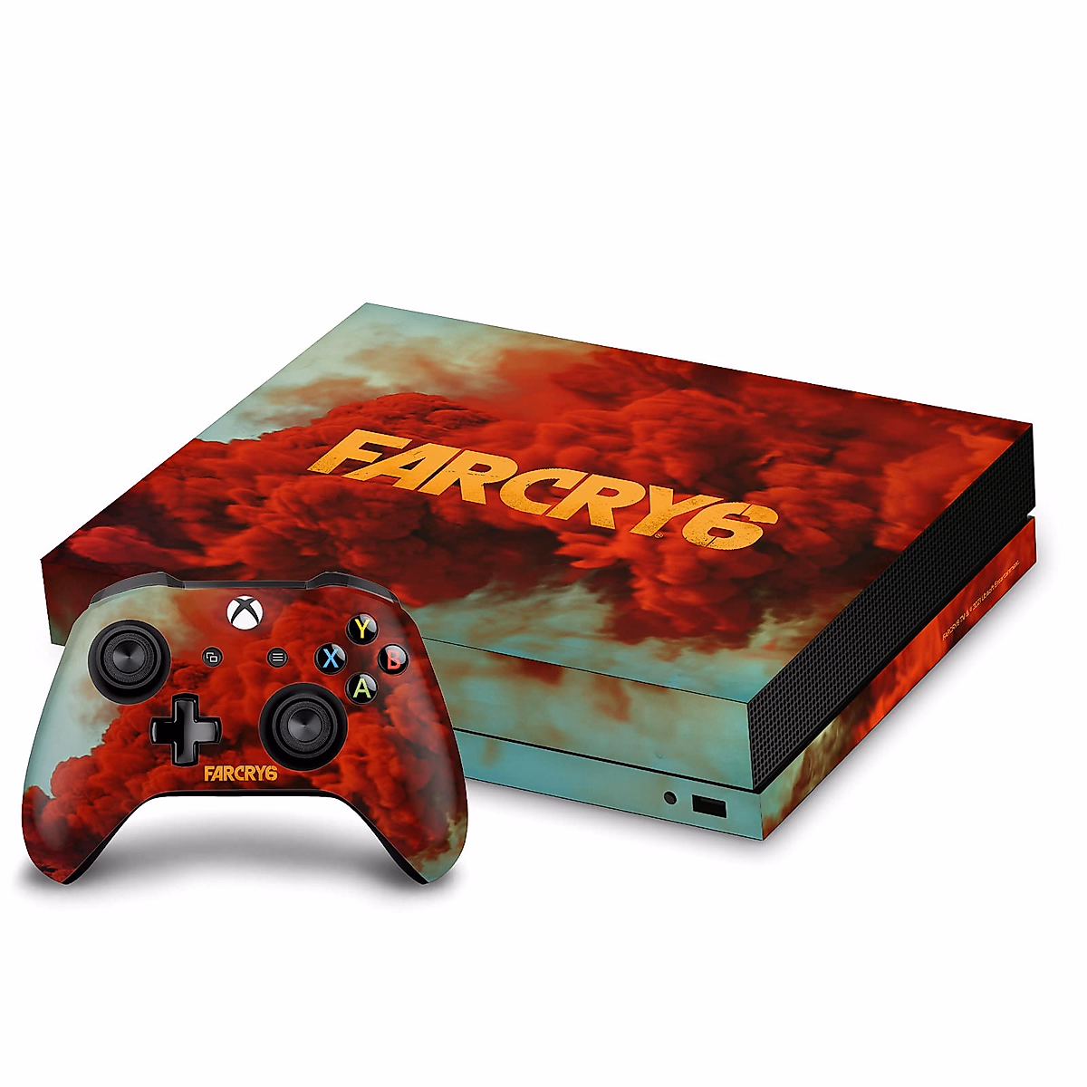 Head Case Designs Officially Licensed Far Cry 6 Graphics Logo Vinyl Sticker Gaming Skin Decal Cover Compatible With Xbox One X Console and Controller Bundle