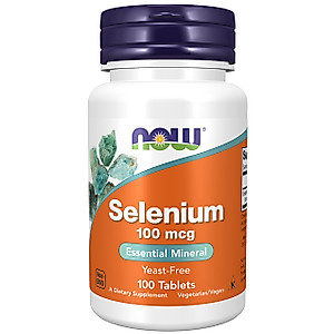 Now Foods Selenium, 100mcg, 100 Tabs