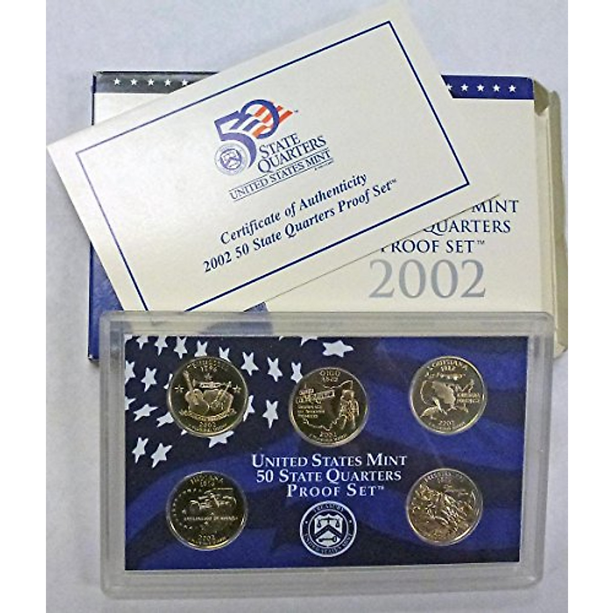 2002 S Statehood Quarters Proof Set Original Mint