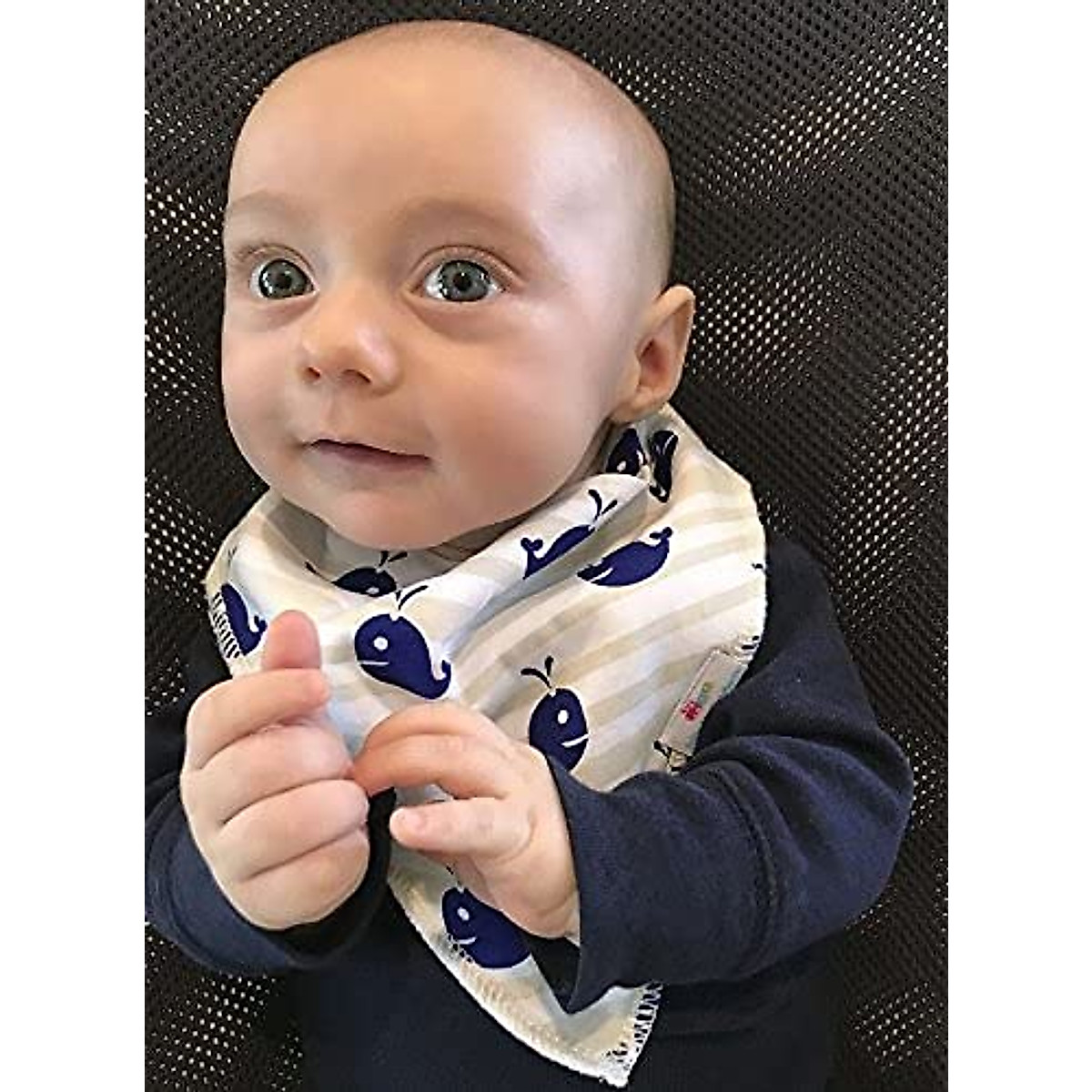 Jolly Jon Nautical Baby Bandana Drool Bibs - 4 Pack Baby Bib Gift Set - Nautical Drooling and Teething Babies – Thick Soft Absorbent Sea Bibs - Cotton Bibs for Boys and Girls