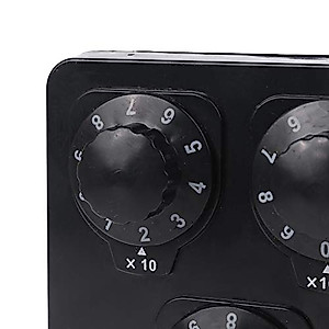 HELYZQ 0-9999.9 Ohm Variable Resistance Box Decade Resistor Experimental Equipment for Physical School Teaching