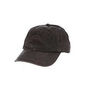 Dorfman Pacific Co. Men's Forever Weathered Cotton Cap, Black, One Size