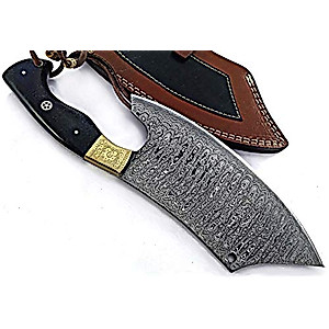 Damascus steel blade vegetable and meat cleaver Chopper chef's kitchen knife .SM105