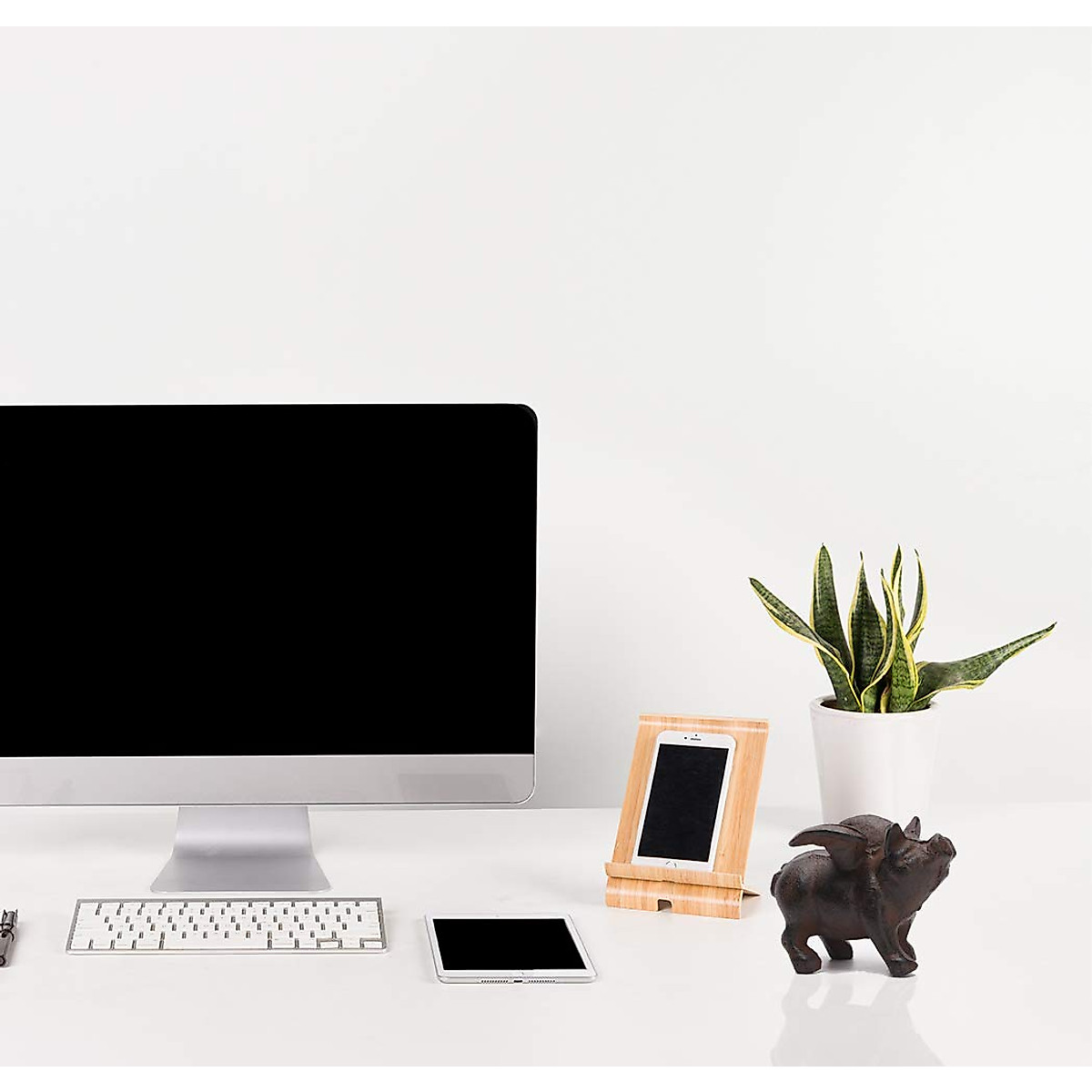 BRASSTAR Cast Iron Flying Pig Statue Paperweight Garden Home Office Desk Decor Collection Animal Figurine PTWQ008