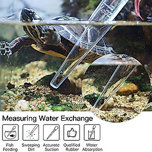 ACEONE Manual Fish Tank Water Changer Aquarium Dropper, 2Pcs 30ml Aquarium Clean Pipette Dropper, Fish Tank Cleaning Waste Remover, Aquarium Gravel Cleaning Straw