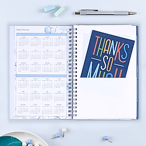Blue Sky 2024 Weekly and Monthly Planner, January - December, 5" x 8", Frosted Cover, Wirebound, Lindley (101579-24)