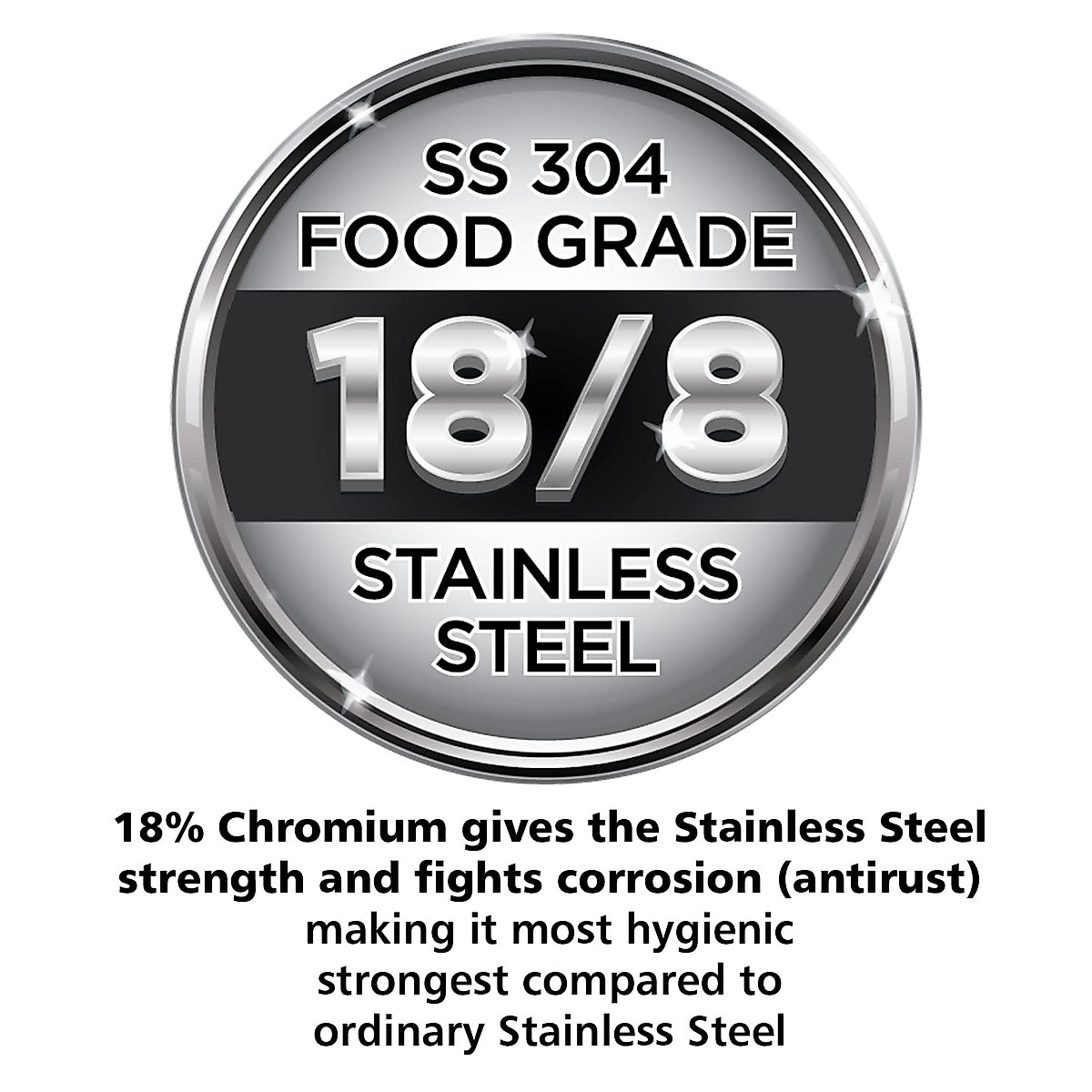 Hawkins SSC35 Induction Base Stainless Steel Pressure Cooker, 3.5L, Silver