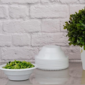 BaydenB Durable and Convenient Plastic Disposable Bowls for Parties and Events (12 Oz Bowls, 100 Pcs)