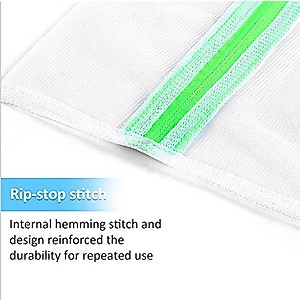 GOGOODA Set of 13 Mesh Laundry Bags, 11 Square Delicates Wash Bags and 2 Round Bra/Sock Wash Bags