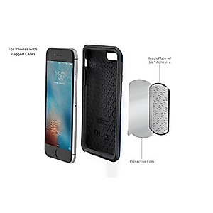 Scosche MAGRKI MagicMount Phone Replacement Plate Kit - for Magnetic Car Phone Mount Holder with Extra Strength Hold, Universal with All Devices, Black